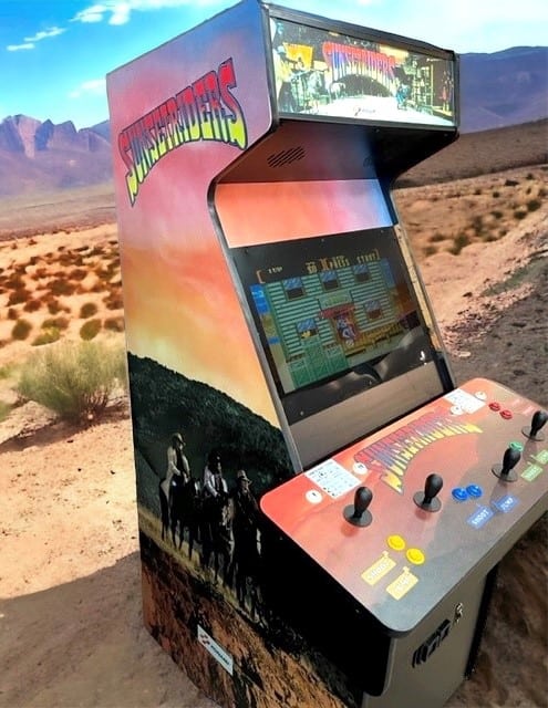 SUNSET RIDERS – 4 PLAYER MACHINE- FULL SIZE ARCADE-- BRAND NEW- FREE S